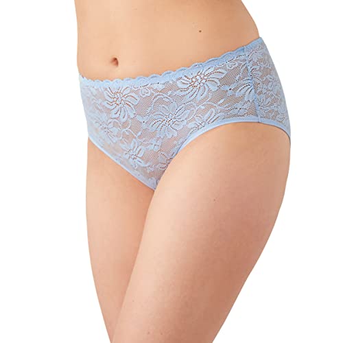 Wacoal Women's Soft Sense Lace Hipster, Kentucky Blue, X-Large