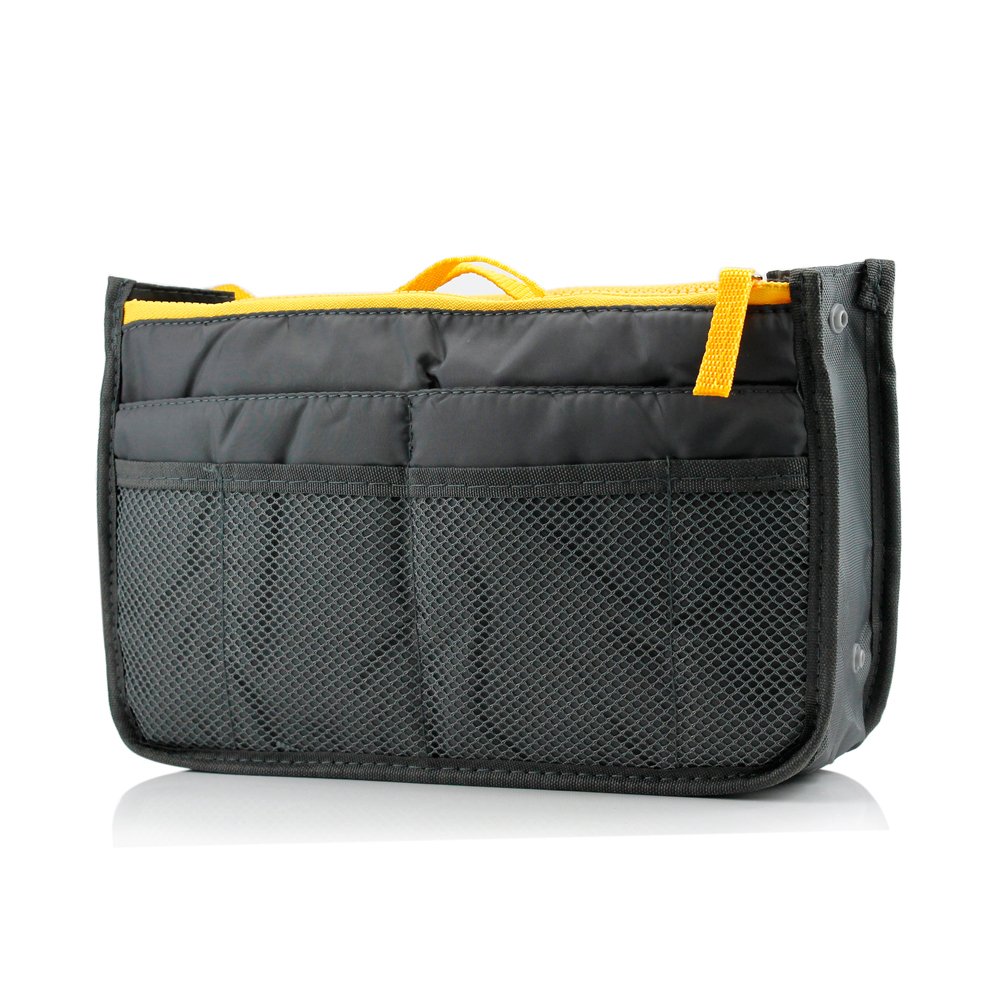 GEARONIC TM Lady Women Travel Insert Organizer Compartment Bag Handbag Purse Large Liner Tidy Bag- Orange