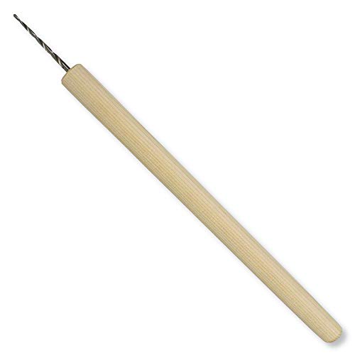 KAKURI Manual Hand Drill for Wood 1/8" Hole, Woodworking Manual Awl Tool for Pilot Hole, Japanese Gimlet Tool KIRI, Japanese Steel Screw Blade (Tapered), Made in Japan