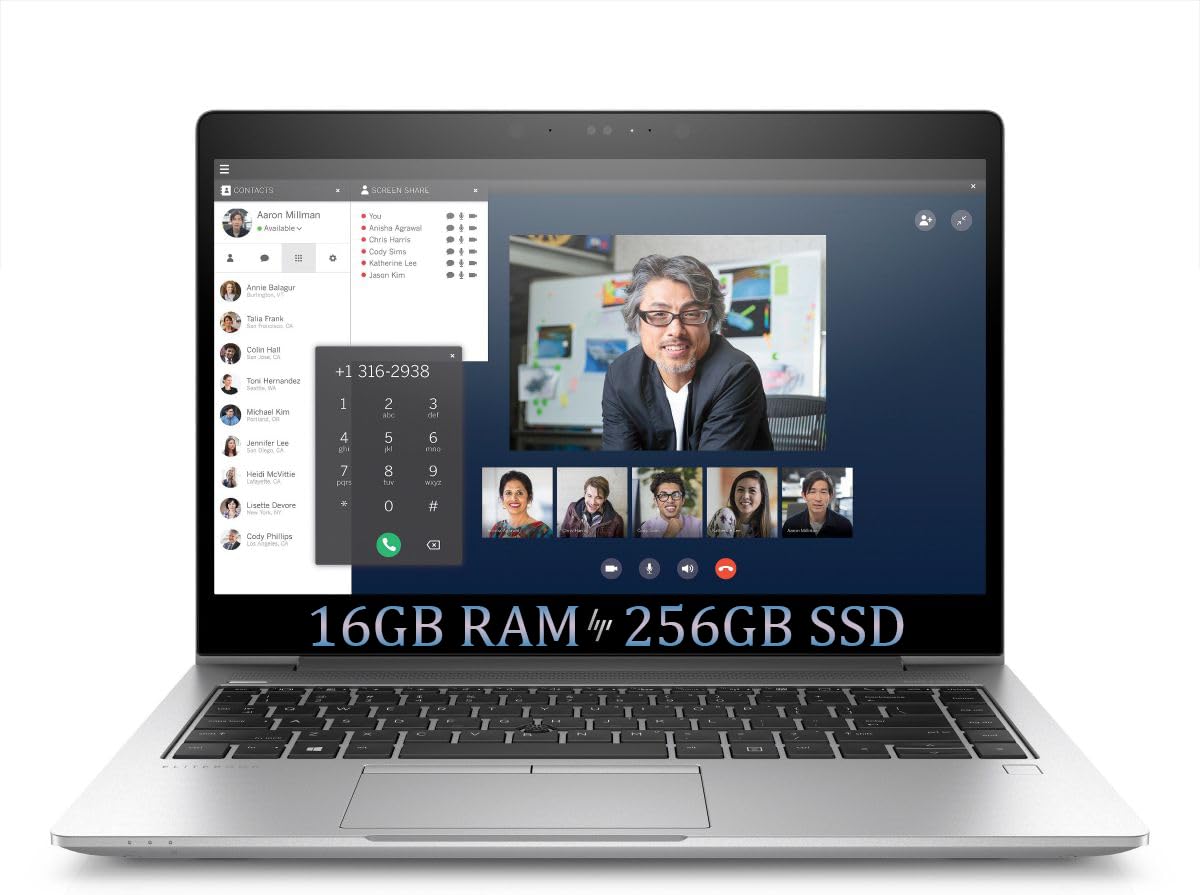 HP Elitebook MT44 Mobile Laptop, Thin Client 14.0" FHD 1080p Business Notebook, AMD Ryzen 3-2300, 16GB DDR4 SDRAM 256 GB SSD, Quad-Core (4 Core), Wi-Fi, Bluetooth, Camera, Windows 10 Pro (Renewed)