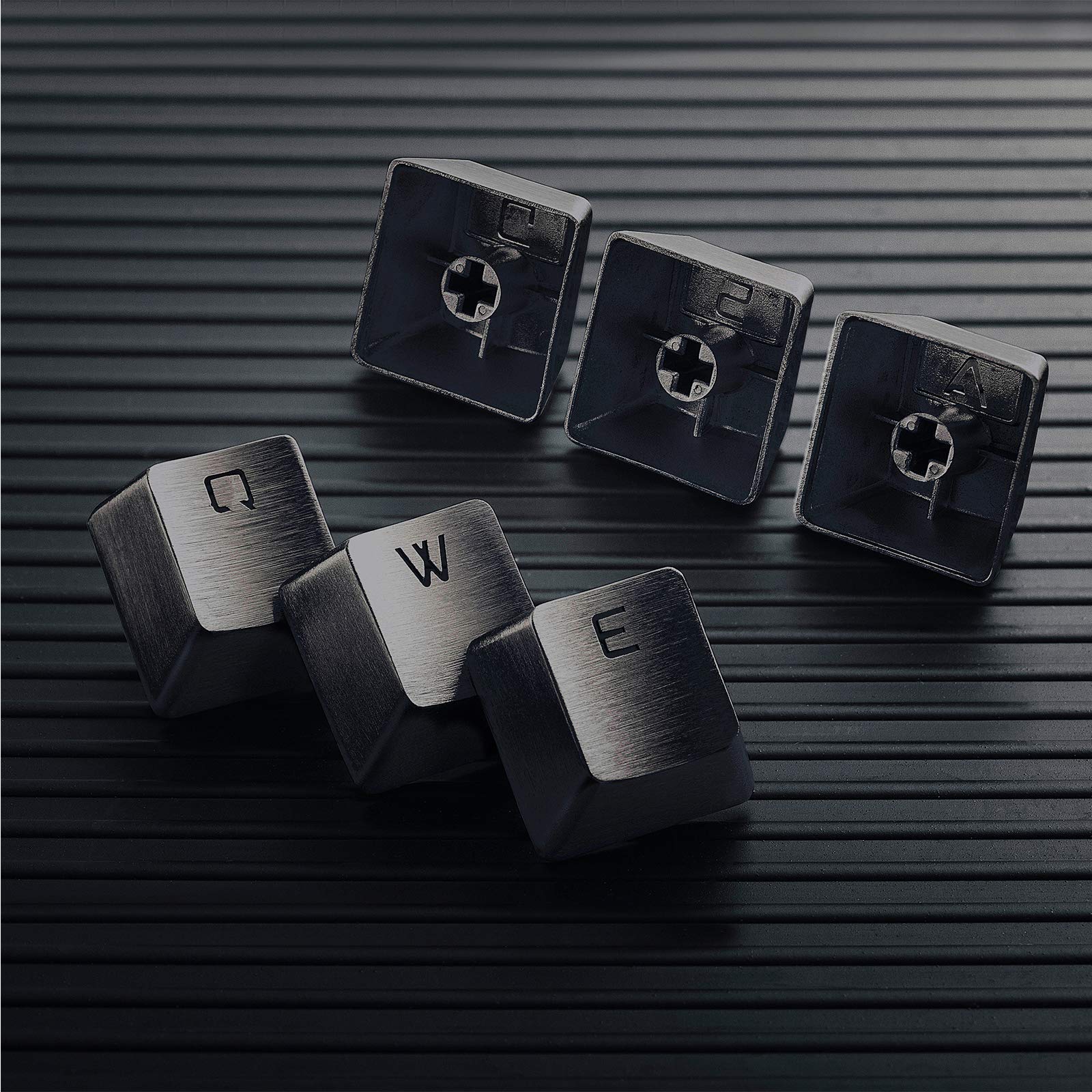 GamCap FPS & MOBA Custom Gaming Keycap,Keycaps set(WASD keys) include Key Puller,Durable Stainless Steel Metal Keycap Compatible with Mechanical Gaming Keyboard 60% Keyboard Cherry Mx Switch