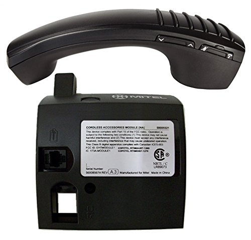 Mitel Cordless Handset and DECT Module Bundle, #50005711 | Mitel 5330e, 5340e and 5360e phones | Includes all accessories (Certified Refurbished)