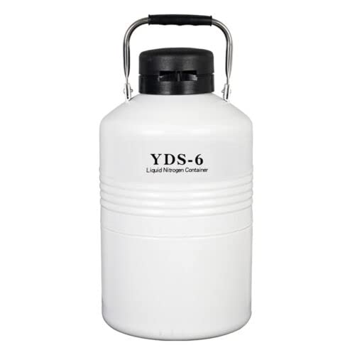 Portable 6L Liquid Nitrogen Storage Tank Static Cryogenic Container with Straps
