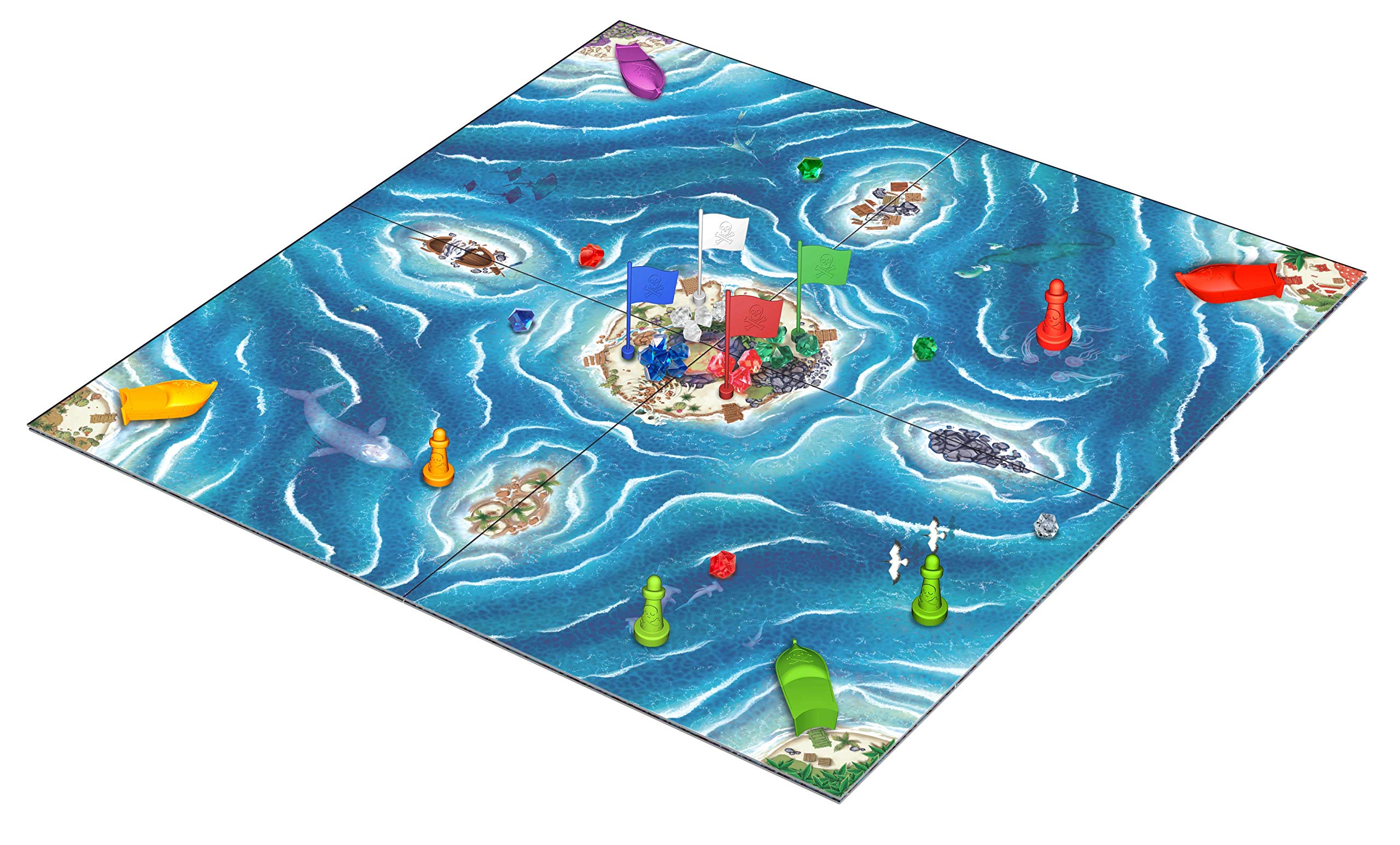 FoxMind, Bermuda Pirates Magnetic Board Game for Kids, Captivating Pirate Adventure for Family and Friends