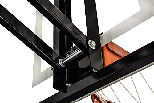 Goalsetter Elite Plus 54β Tempered Glass Backboard In-Ground Basketball Hoop - HD Breakaway Rim, Black (TS44154G3)