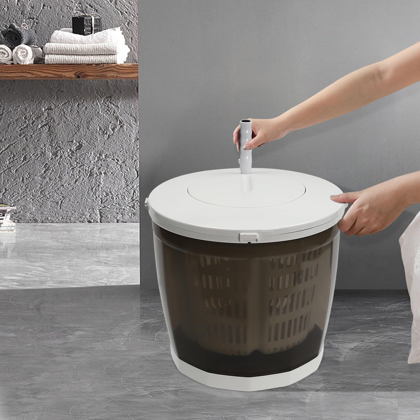 Portable Washing Machine and Dryer, 2 in 1 Manual Washing Machine, Load 4.41 Lbs Non-Electric Mini Traveling Washing Machine for Home Outdoor
