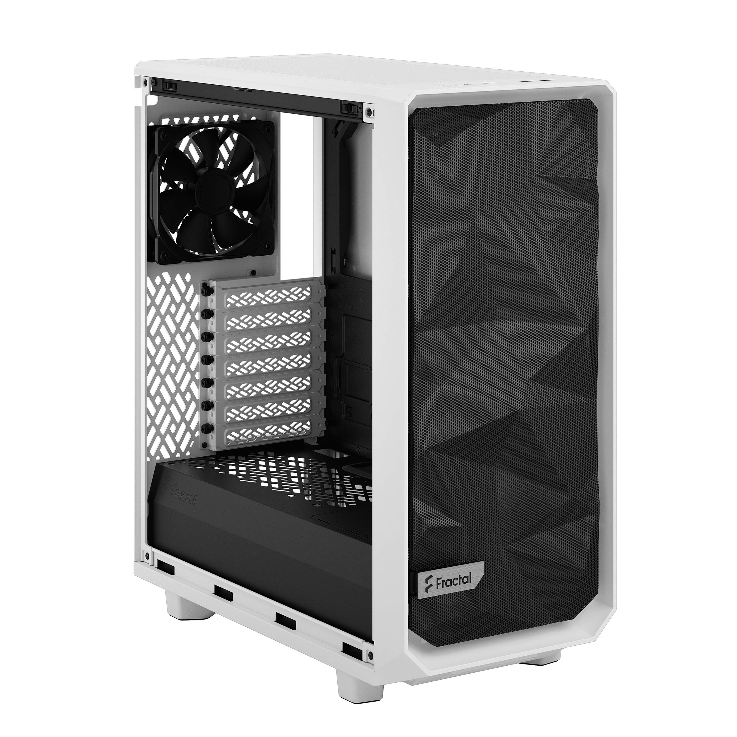 Fractal Design Meshify 2 Compact White ATX Flexible High-Airflow Tempered Glass Window Mid Tower Computer Case