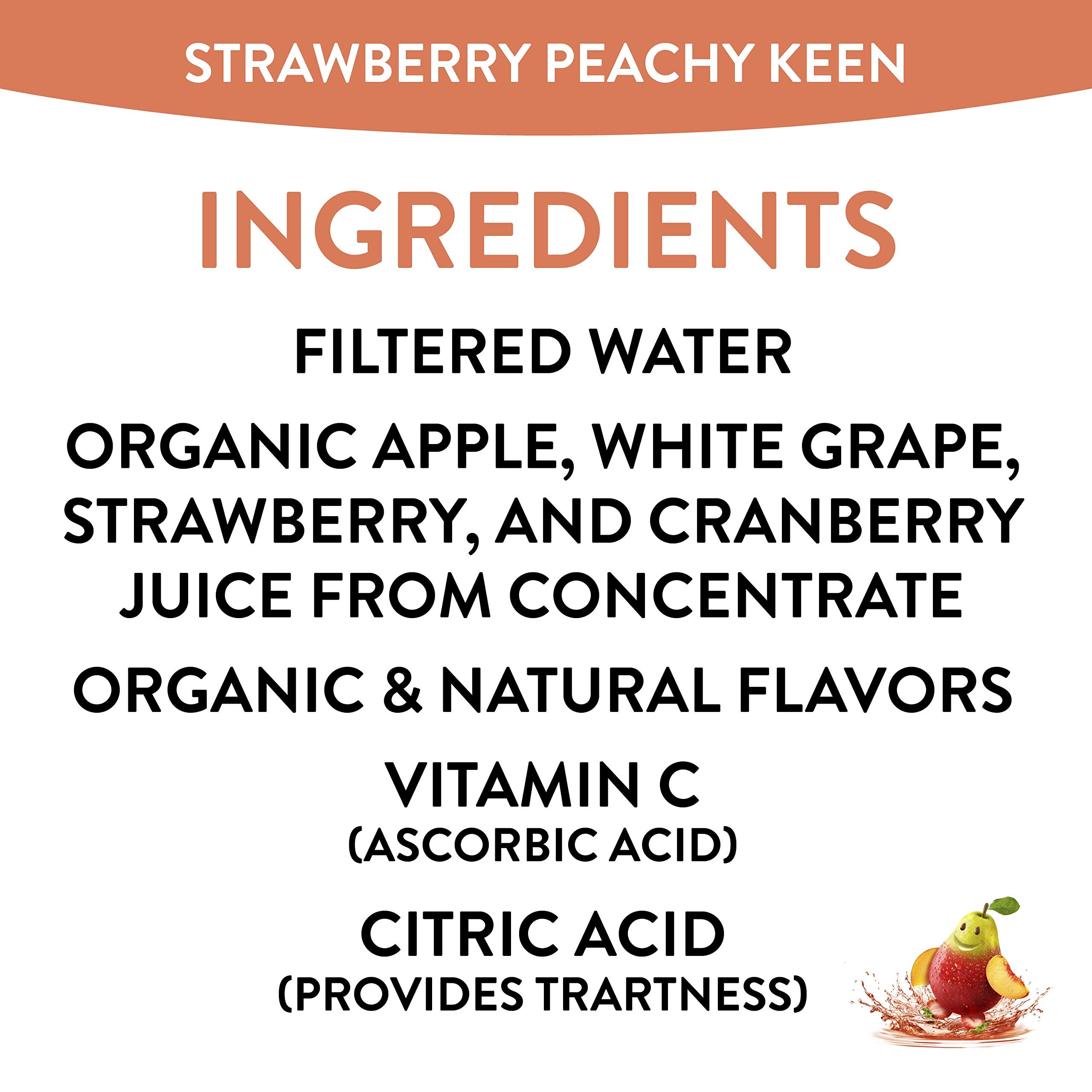 Honest Kids Strawberry Peachy, Organic Juice Drink, 6 Fl oz Juice Boxes, Pack Of 40, Strawberry Peach, 6 Fl Oz (Pack of 40)