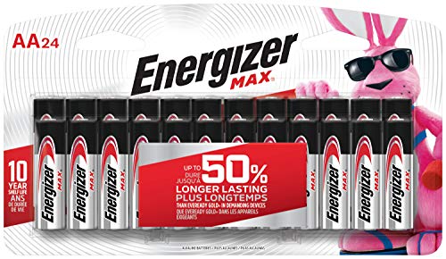 Energizer AA Batteries, Max Double A Battery Alkaline, 24 Count