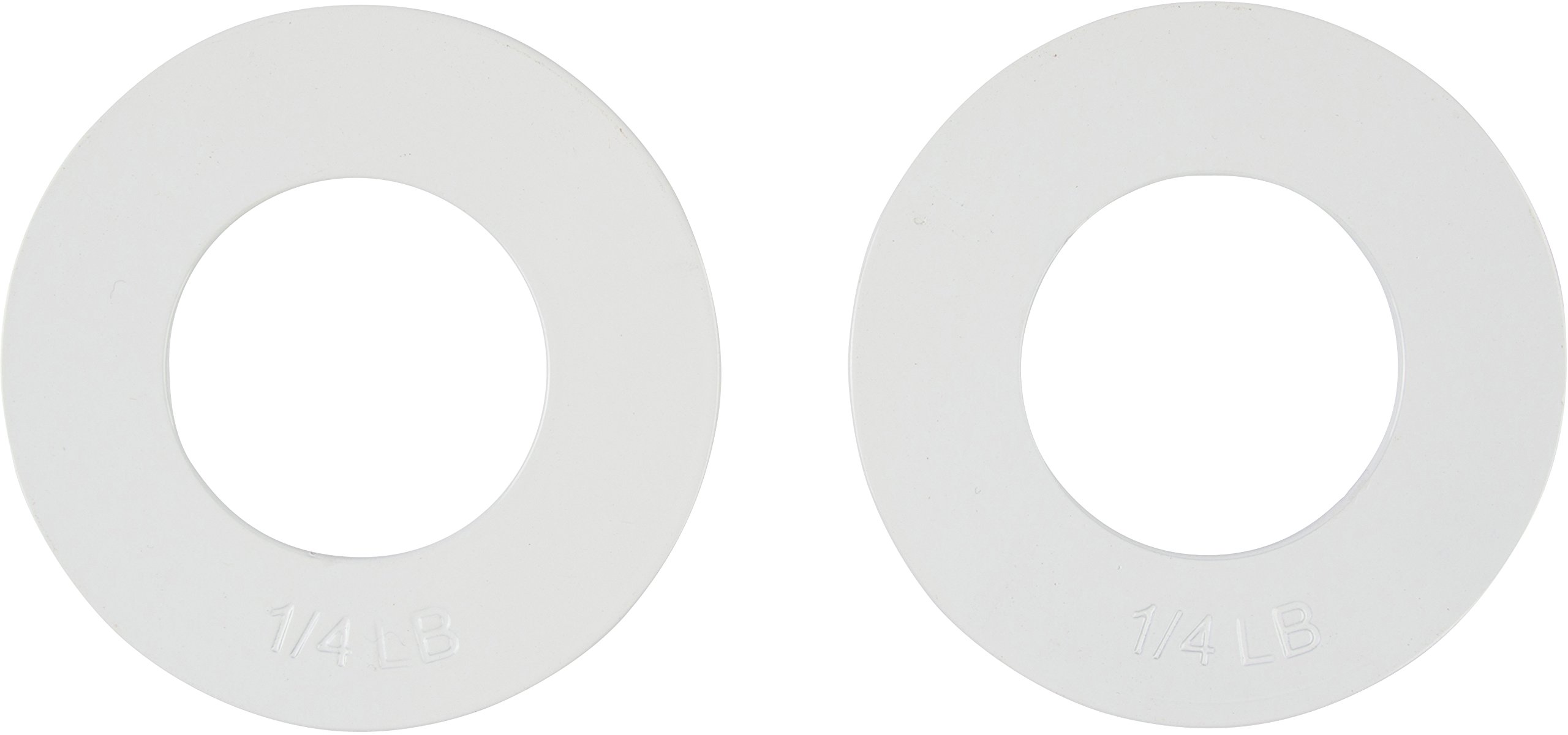 Fractional Weight Plates - 2 Each of 1/4, 1/2, 3/4, 1 lb. Total Set of 8 by Trademark Innovations (Grey, Blue, Green, & Red)