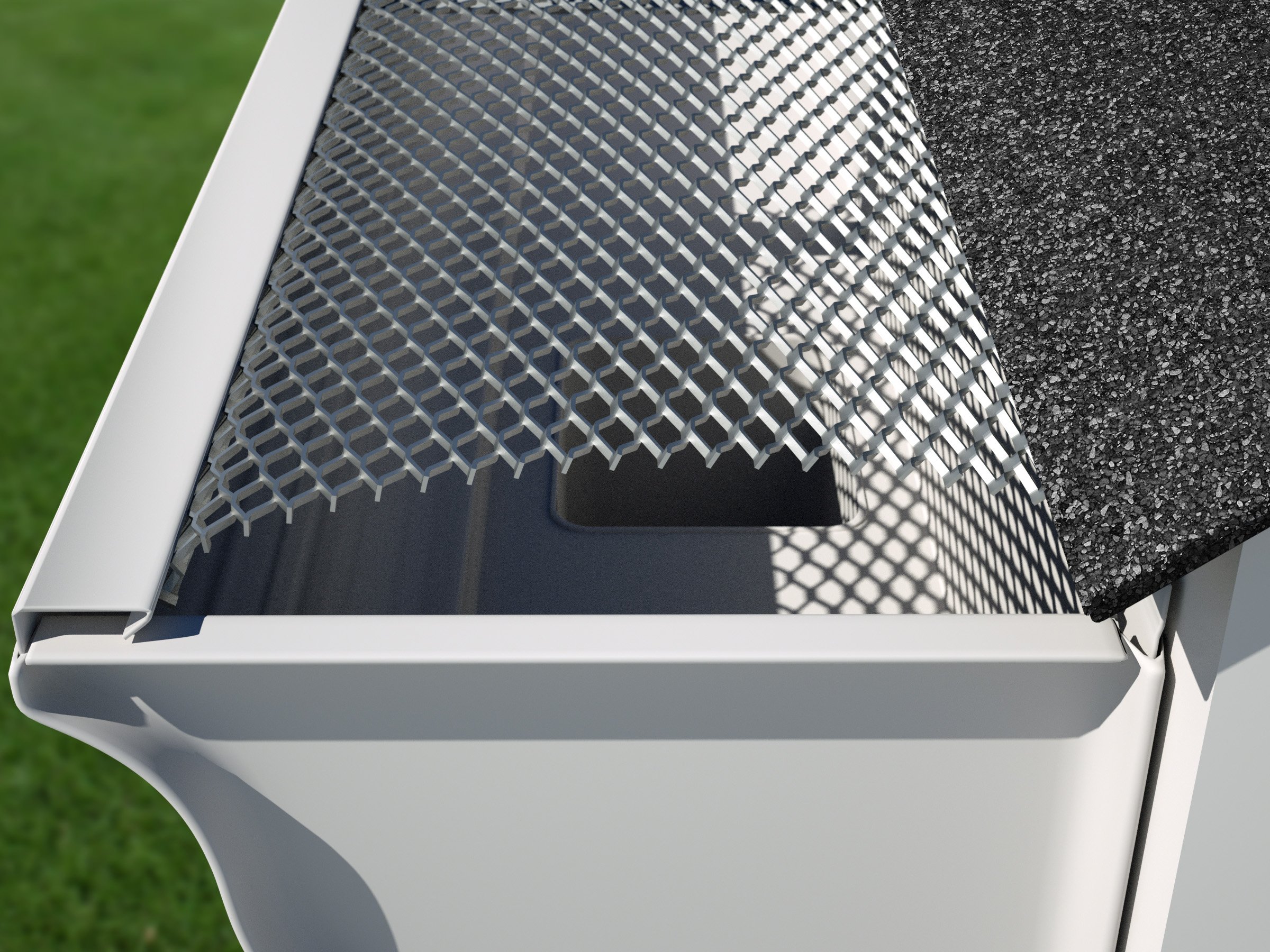E-Z-GUTTER GUARD EZ-Quick-10 Gutter Guard, Silver