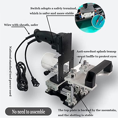 NICCOO Mortising Jig Loose Tenon Joinery System Woodworking Invisible Slotting Bracket Trimming Machine Hole Stand for for Woodworking Furniture Splicing