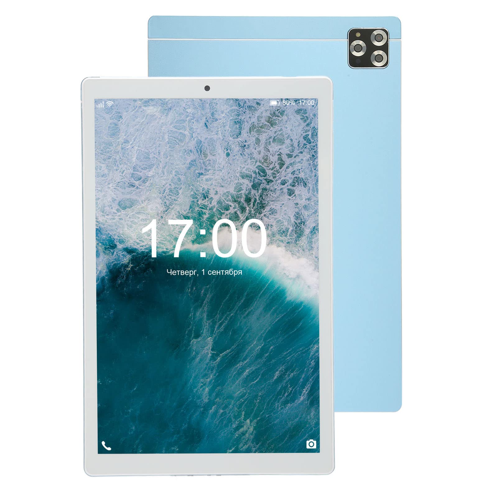 HEEPDD 10 Inch Tablet, 3 Card Slots 8 Core Tablet 3GB 64GB Fast Charging Support Call 100β240V with 3G Network WiFi for Daily Use for Kids (US Plug)