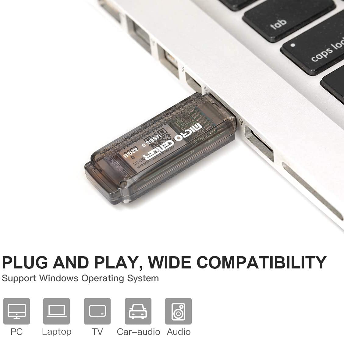 Micro Center SuperSpeed 2 Pack 32GB USB 3.0/USB3.1 Gen1 Flash Drive Gum Size Memory Stick Thumb Drive Data Storage Jump Drive (32G 2-Pack)