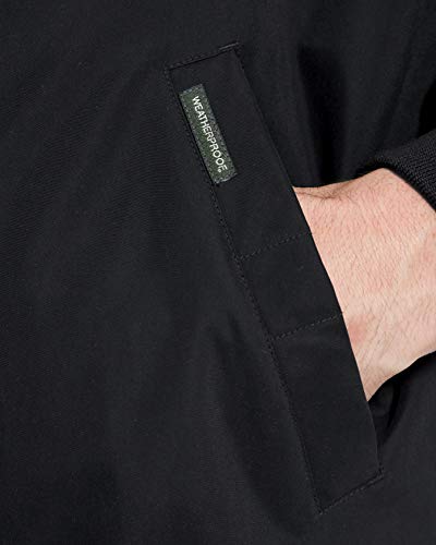 Weatherproof Garment Co. Men's Microfiber Classic Golf Jacket, Black, Medium