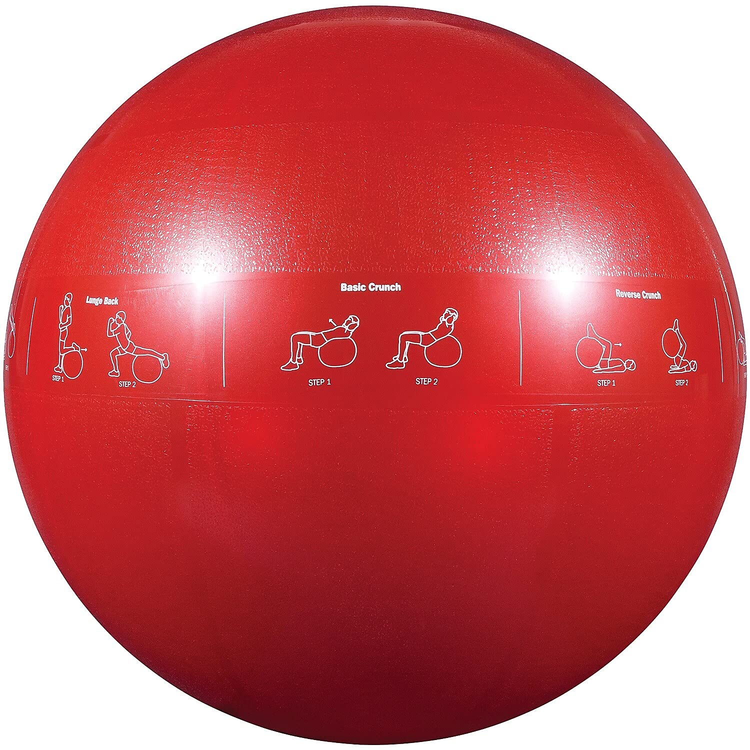 Gofit GF65PRO GF-65PRO Professional Stability 65 Cm Ball And Brook Benten DVD, Red