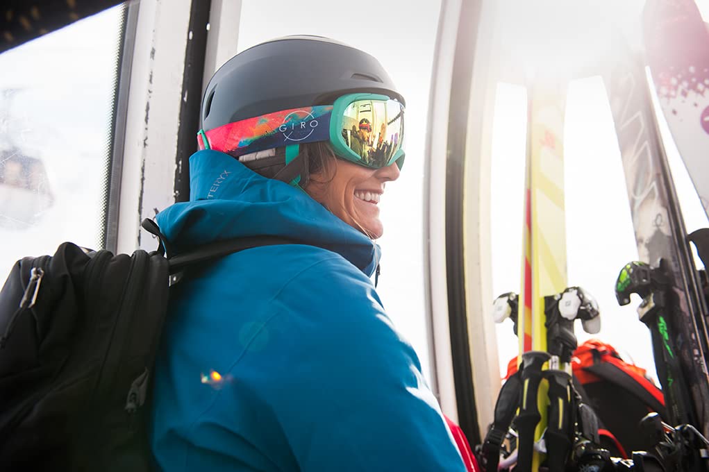 Giro Stellar MIPS Ski Helmet - Snowboard Helmet for Women & Youth - Matte Urchin/Pink Street - M (55.5-59cm)