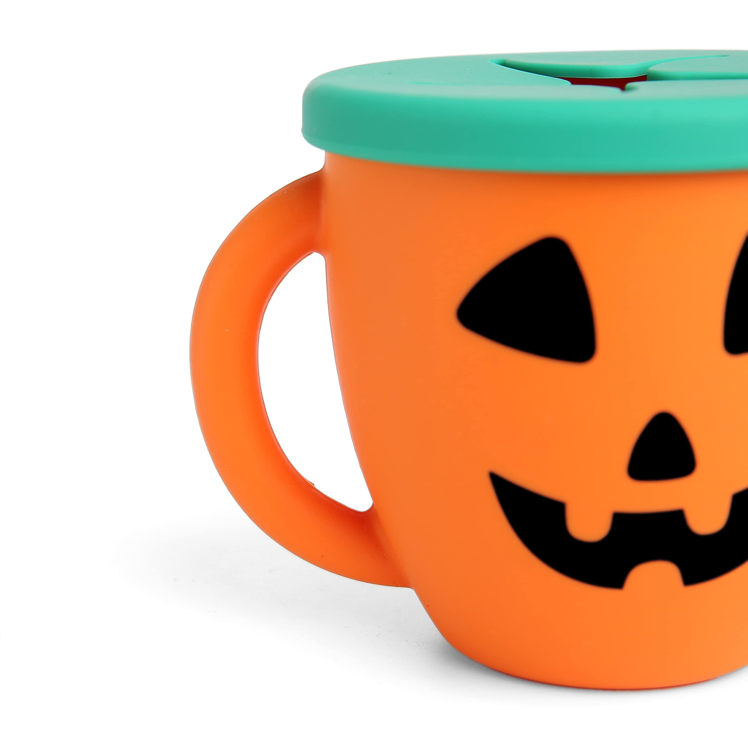 Halloween Pumpkin Silicone Snack Cups For Toddlers & Babies