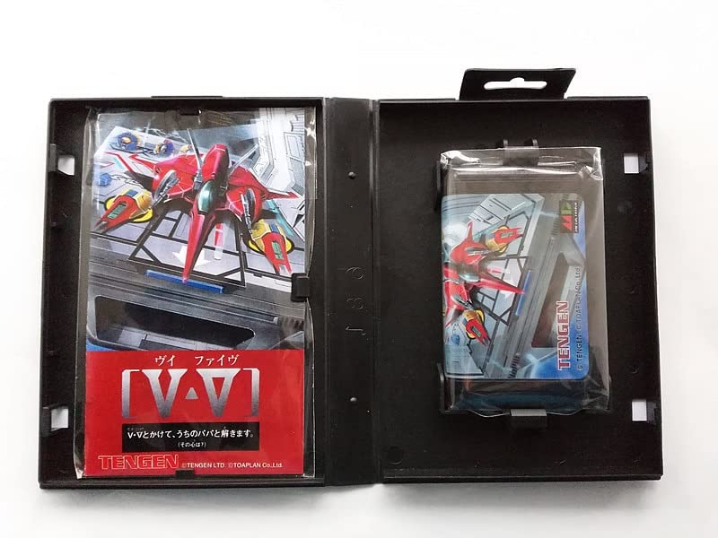 MD Game V V Five Japan Version Box+Manual+Cartridge (Black)
