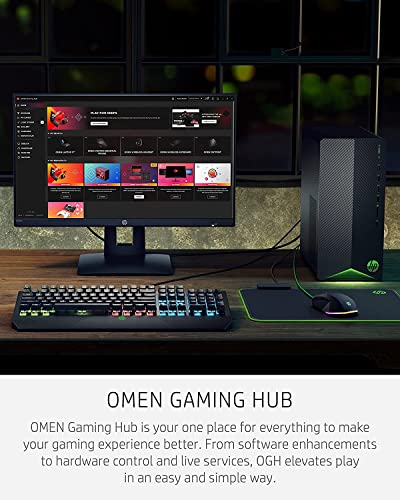 HP Pavilion Gaming Desktop, 11th Gen Intel Core i5-11400F (6 Cores, up to 4.4GHz, Beat i7-9700K), 16GB DDR4 RAM, 512GB PCIe SSD, NVIDIA GeForce GTX 1650, WiFi, Pre Built PC Bundle with JAWFOAL