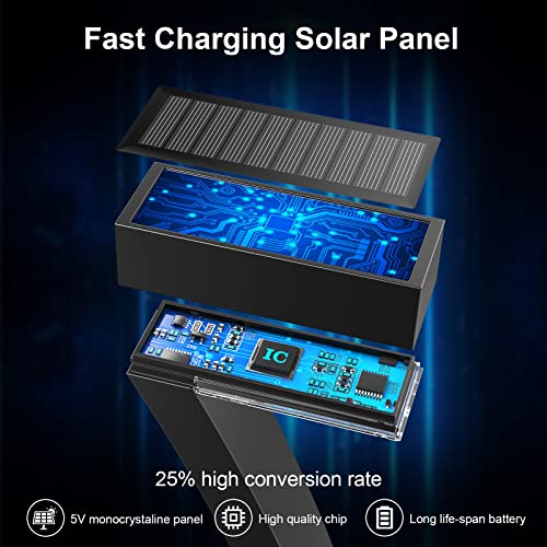 WdtPro Solar Outdoor Lights Pathway, 6 Pack Bright Outdoor Solar Lights Waterproof, 12 Hrs Solar Garden Lights Decorative, Auto On/Off Solar Lights for Outside Landscape Path Yard Walkway Driveway