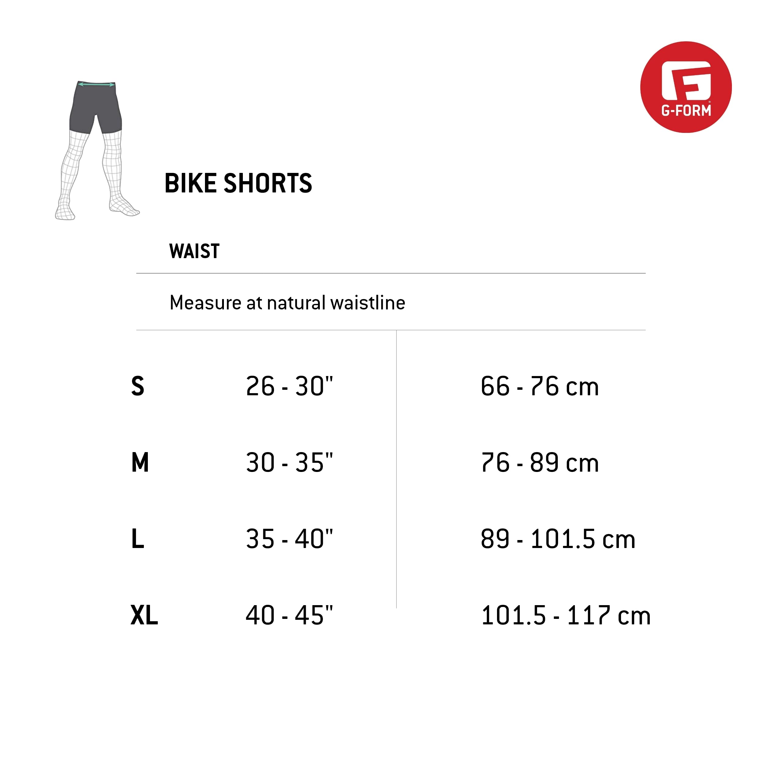 G-Form Pro-X Mountain Bike Compression Shorts with Padding - Athletic Shorts - Black Logo, Adult X-Large