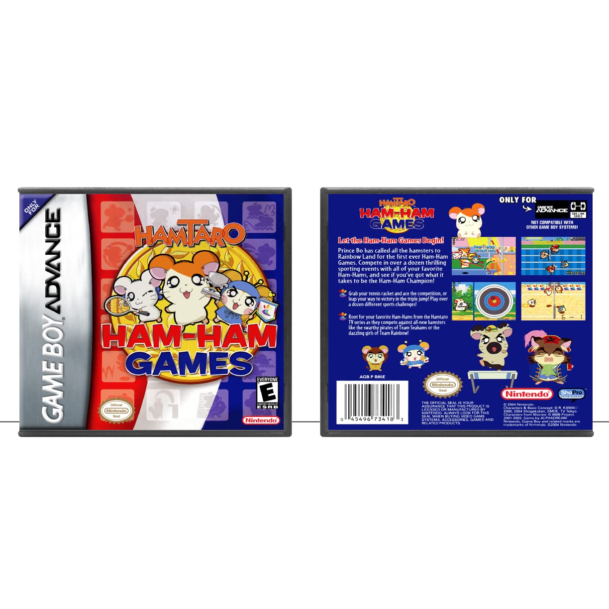 Hamtaro: Ham-Ham Games | (GBA) Game Boy Advance - Game Case Only - No Game