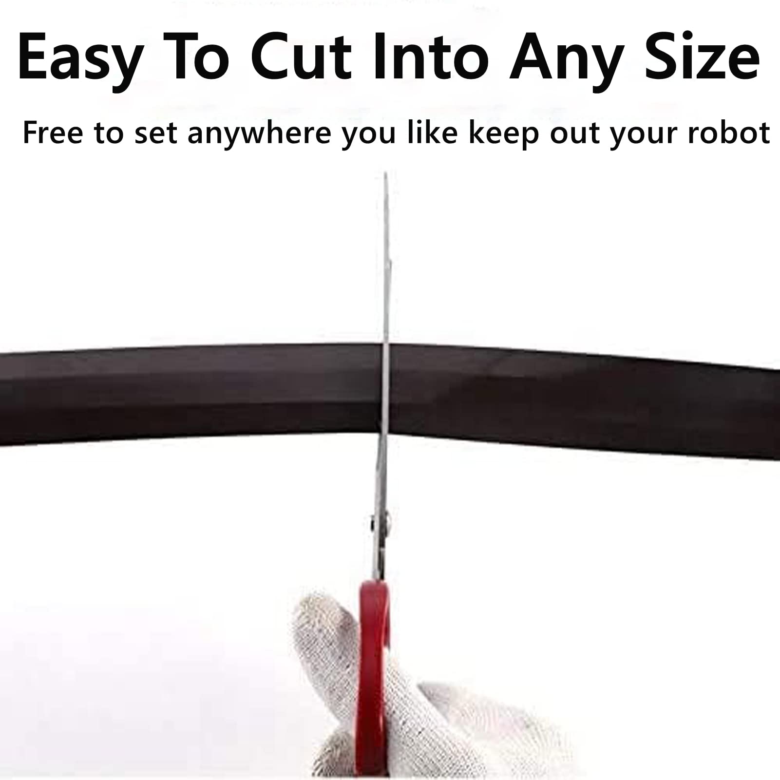 getalong Magnetic Boundary Tape,Boundary Magnetic Markers Compatible for Roborock,Neato,Xiaomi,Shark Ion Robot Vacuums,Boundary Marker Strips,13 Feet