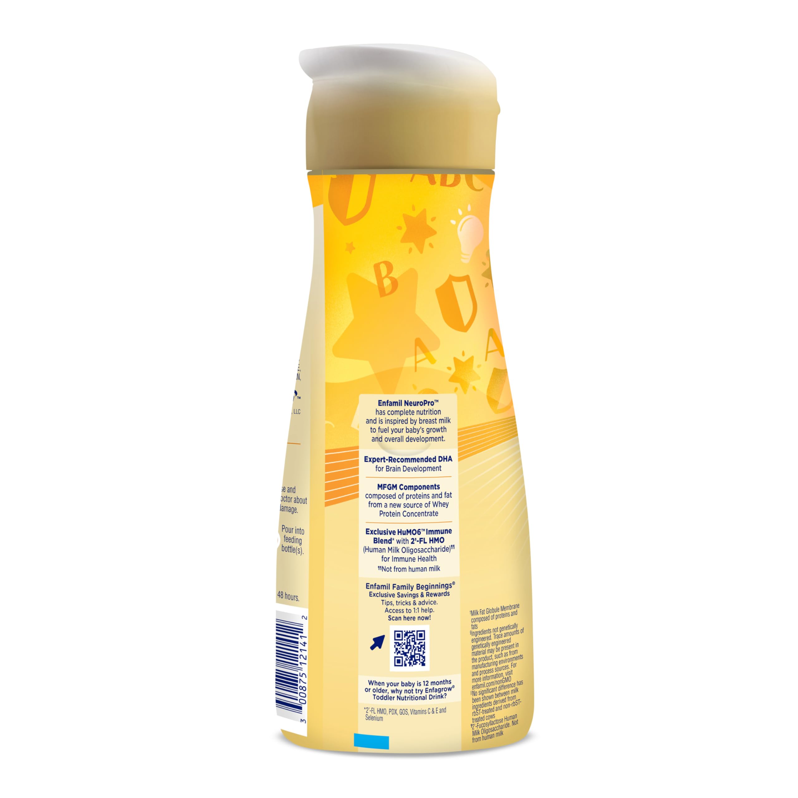Enfamil NeuroPro Baby Formula, MFGM* 5-Year Benefit, Expert-Recommended Brain-Building Omega-3 DHA, Exclusive Immune Supporting HuMO6 Blend, Ready-to-Feed Infant Formula, Liquid, 32 Fl Oz