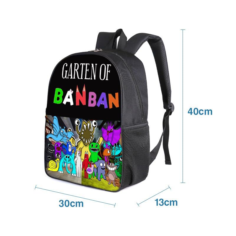 Garten of Banban School backpack with Pencil Boxes and Lunch Boxes for Kids 3Pcs Toddler Backpack School Bags Bookbag
