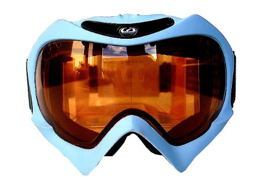 Dragon New Ski & Snowboard Goggles Foil - Shell Frame/Amber Lens #722-0218