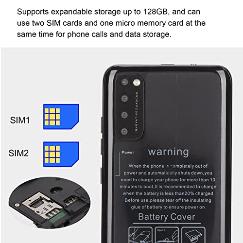 Zopsc Rino 4 Pro Unlocked Android Smartphone Celular, 5.45 Inch Screen Mobile Phone Face Recognition, 3G Net Cellphone, 2GB 32GB, Dual SIM, 2MP 5MP Camera, 3200mAh Battery (Black)