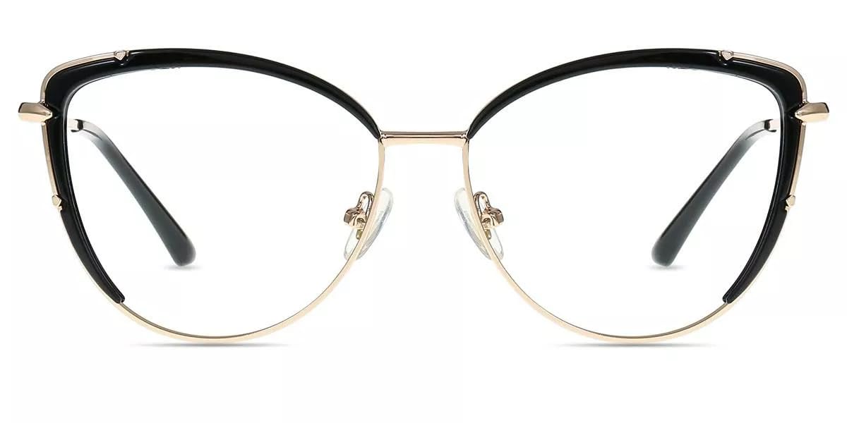 Firmoo Cat Eye Blue Light Blocking Glasses Women, Anti Eye Strain Anti Glare, Vintage Inspired Clear Computer Glasses, Chic Cateye Frame Eyeglasses