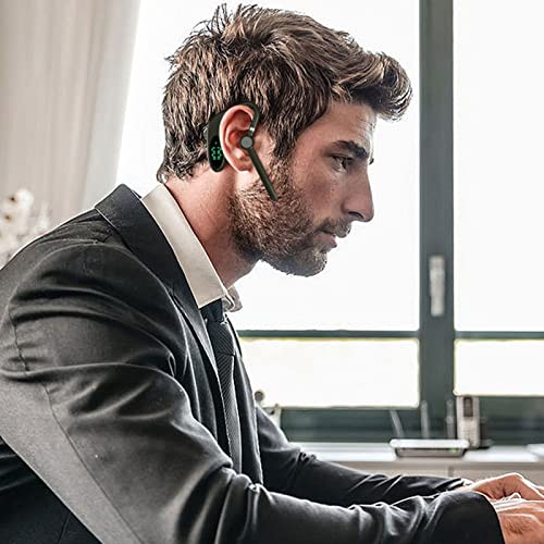 Karymi Bluetooth Earpiece, Single Digital Display Wireless Bluetooth TWS 5.0, High Fidelit Sound Wireless Car Driving in Ear Headset Ipx5 Waterproof Compatible with iPhone Android
