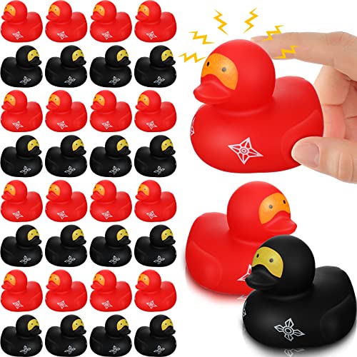 Leitee Rubber Ducks Bath Duck Mini Ducks Small Holiday Ducks Bulk for Baby Shower, Birthday Parties, Beach, Pool(36 Pcs)