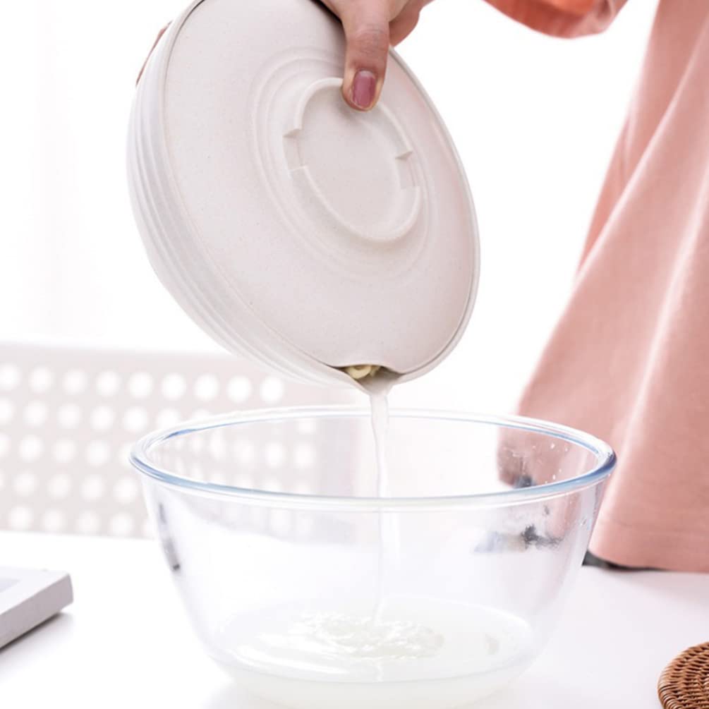 Kichvoe 1 Set Instant Noodle Bowl Rice Bowl Porcelain Ramen Bowl Ramen Bowl with Chopstick Ceramic Bowl with Lid Fruit Bowl Melamine Bowls Dessert Cereal Ceramics White Unbreakable Bamboo