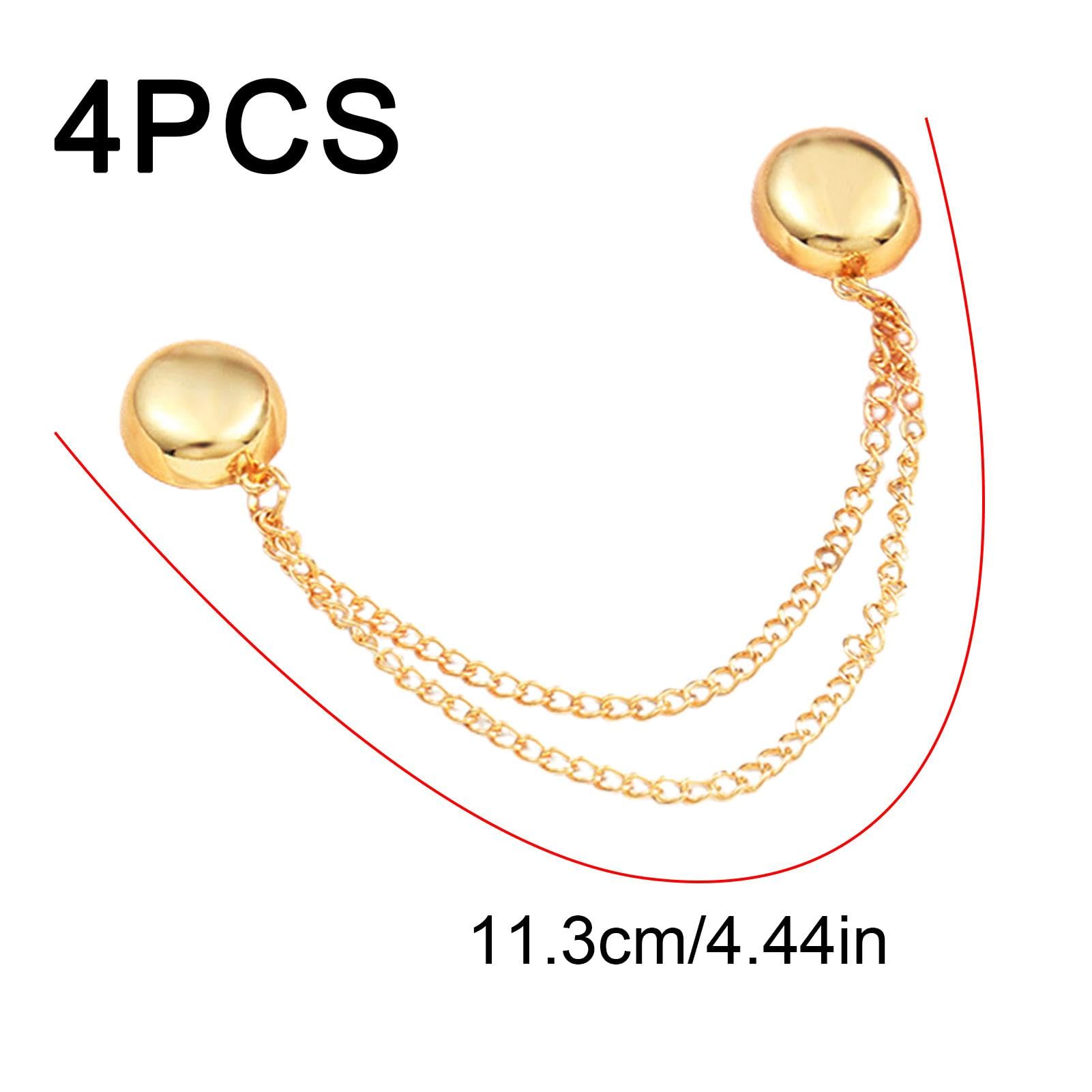 Powerful Hijab Magnets with Chain - Multi-Function Magnetic Clothing Clips | Magnetic Clothing Shawl Clips Clothing Accessories | Magnetic Clips for Women's Clothes and Hijab Decoration