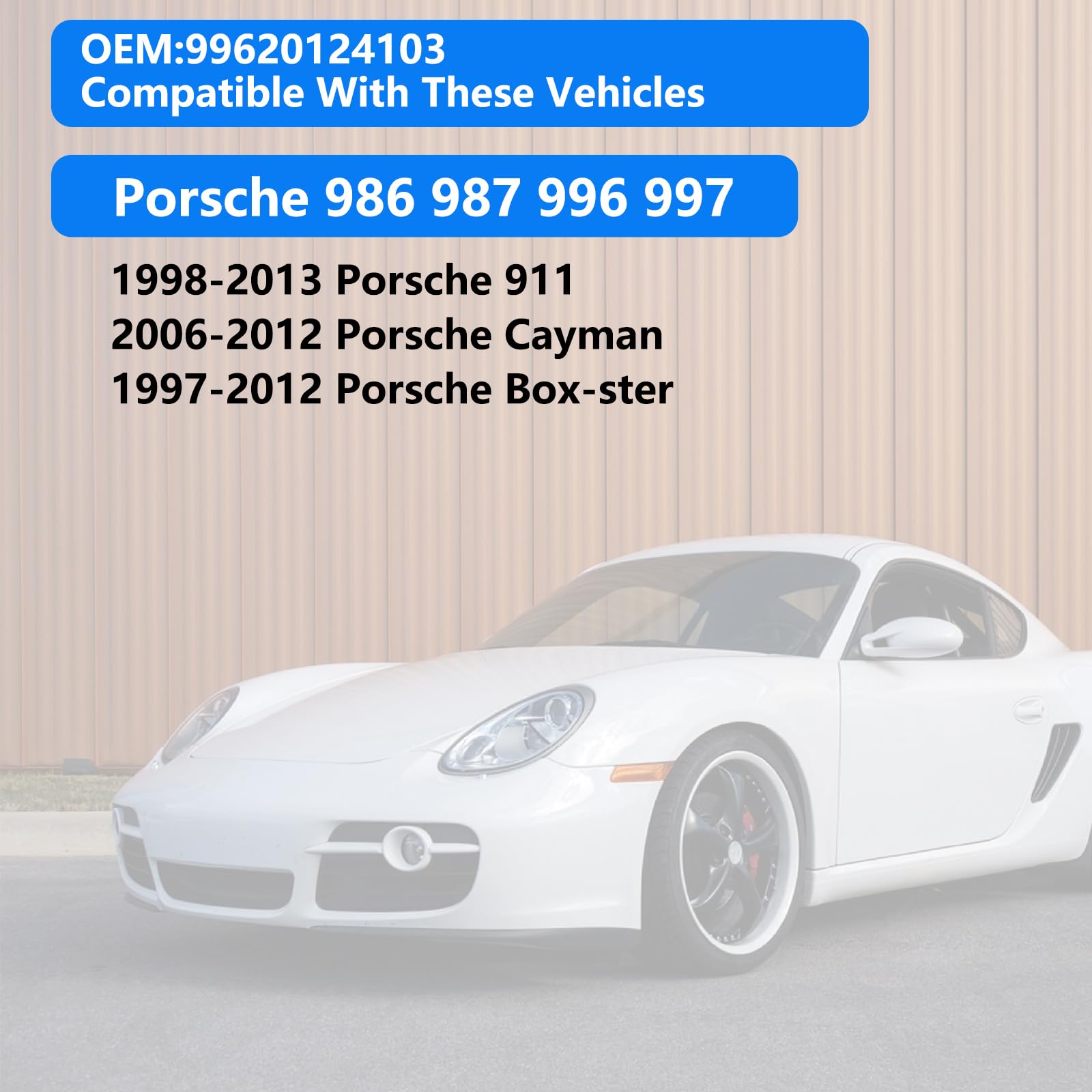 Gas Cap Fit For Porsche 911/Boxster/986/987/996/997/Cayman fuel Cap, 1997-2012 Porsche Boxster, 1998-2013 Porsche 911, 2006-2012 Porsche Cayman Fuel Cap Replace 99620124103 Porsche Gas Cap Tether