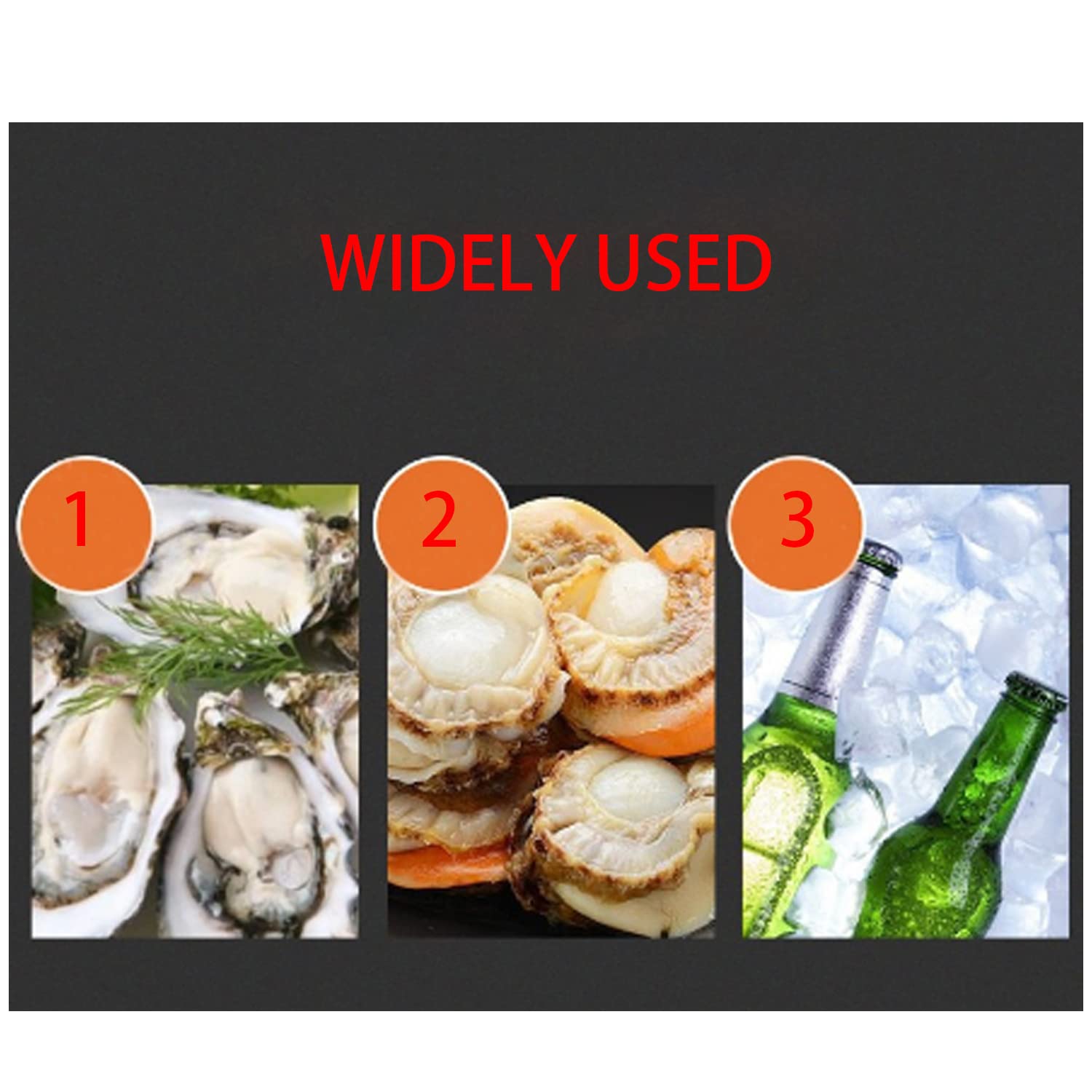 Labstandard Oyster Scallop Shucking Knife,Stainless Steel blade and oak wood Handle with Unique opening design (Beech wood)