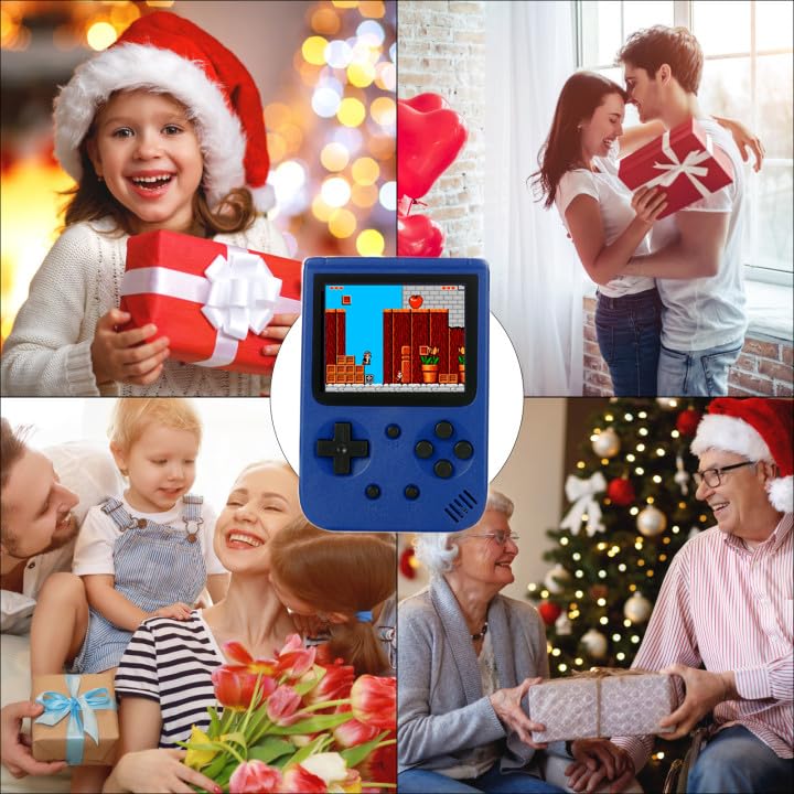 Handheld Game Console, Retro Mini Game Player,500 Classical FC Games, Support for Connecting TV & Two Players with Rechargeable Battery Gift for Kids and Adult