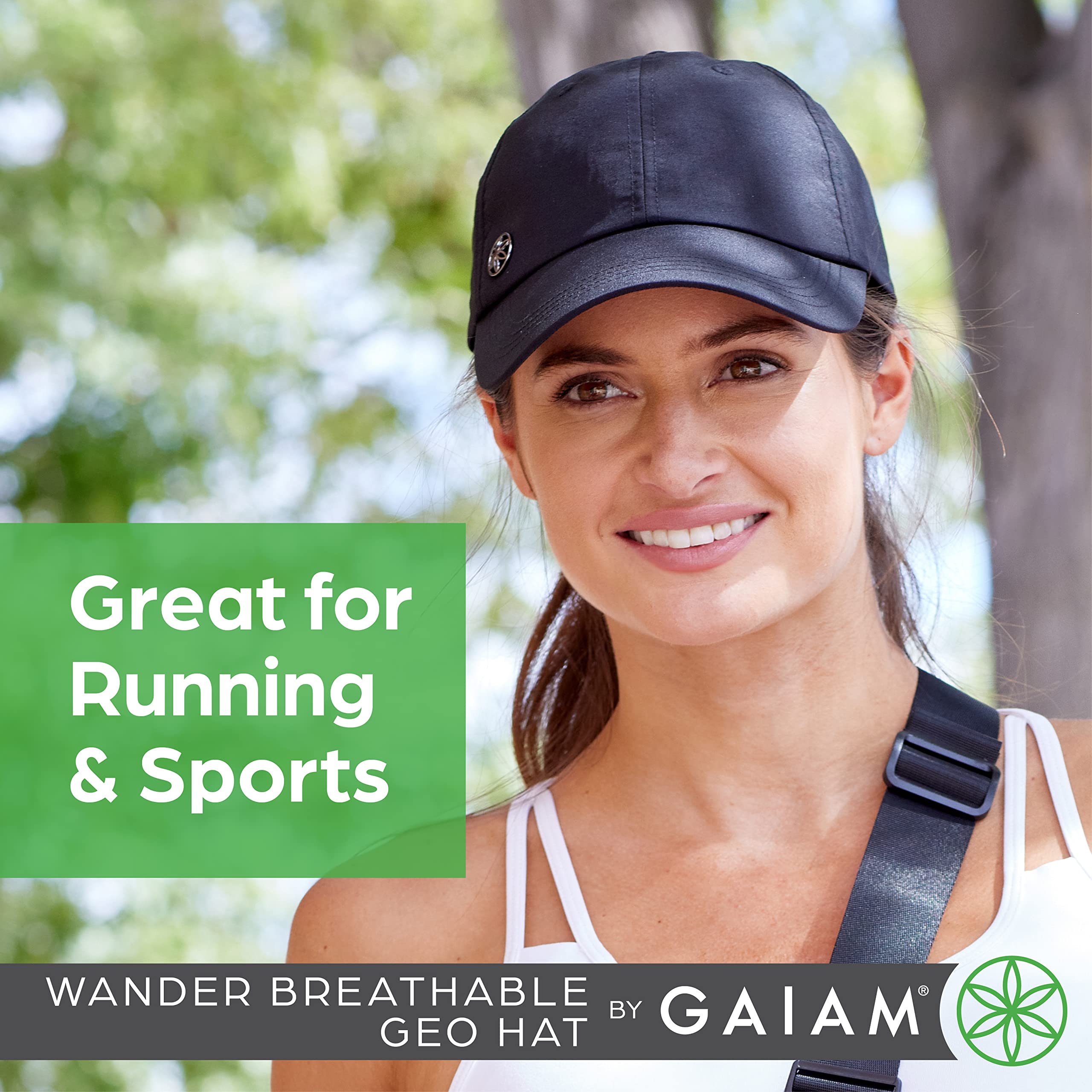 Gaiam Wander Breathable Pink Tie-Dye Geo Hat - Cute Women's Baseball Hat for Summer, Lightweight Geo Design, Adjustable Strap, Moisture-Absorbing Sweatband for Running & Hiking, Pink Cap, Blush