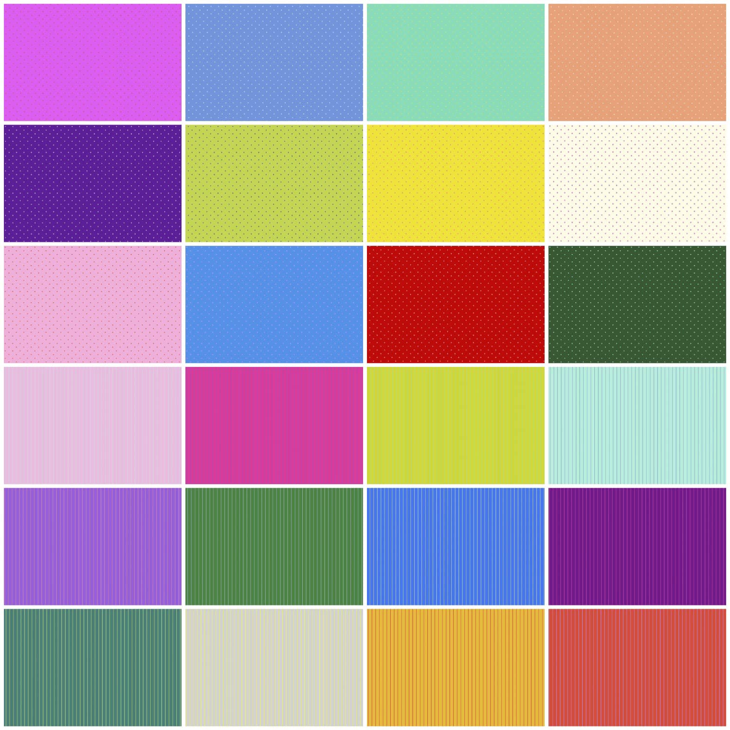 Free Spirit Fabrics True Colors by Tula Pink Tiny Coordinates 5 Charms