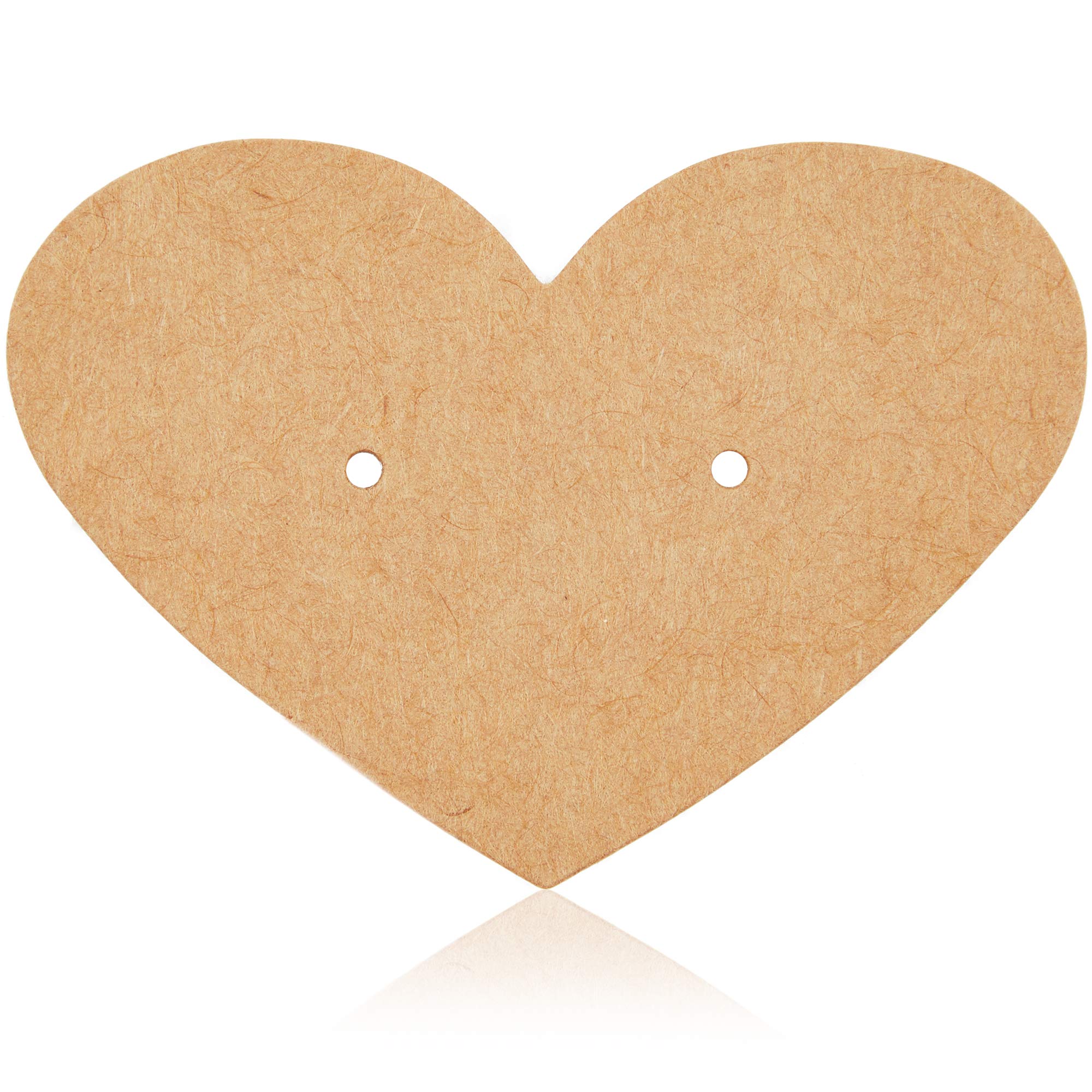 Earring Display Cards, Heart Shaped for Gifts, Retail, Valentine's Gifts (2.5 x 1.7 in, 300 Pack)