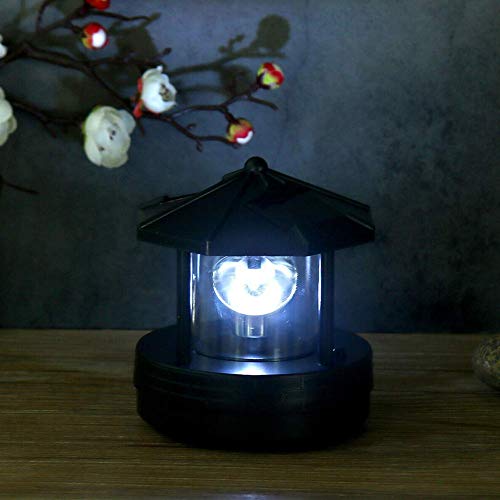 FANFA 1PC/4PCS Rotatable Outdoor Solar Light, 360 Degree Miniature Rotating Garden Smoke Towers Led Light, Waterproof and Durable Light for Home/ Garden/Courtyards/Lawns/Balconies Decor