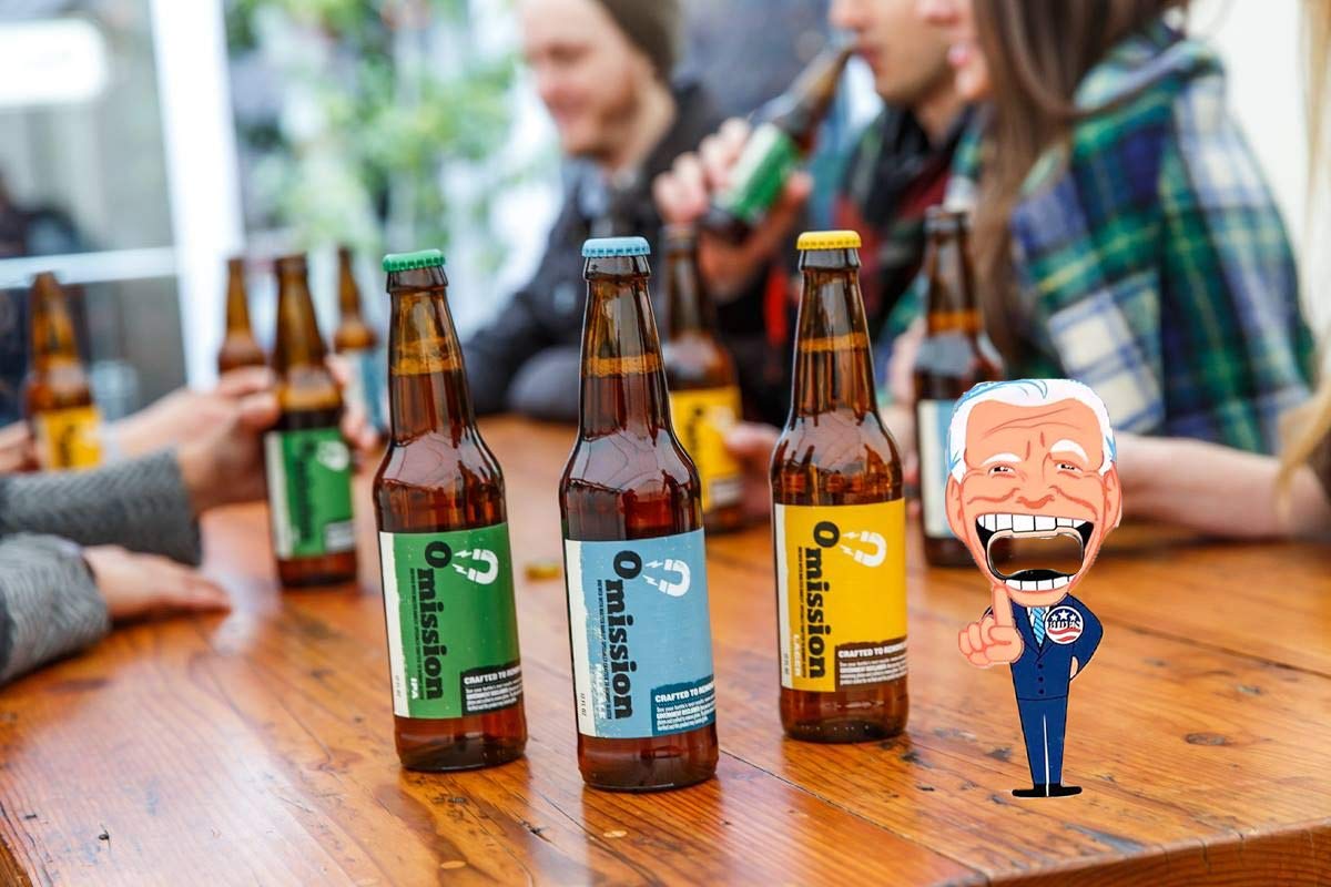 Joe Biden Big Bite bottle opener magnet