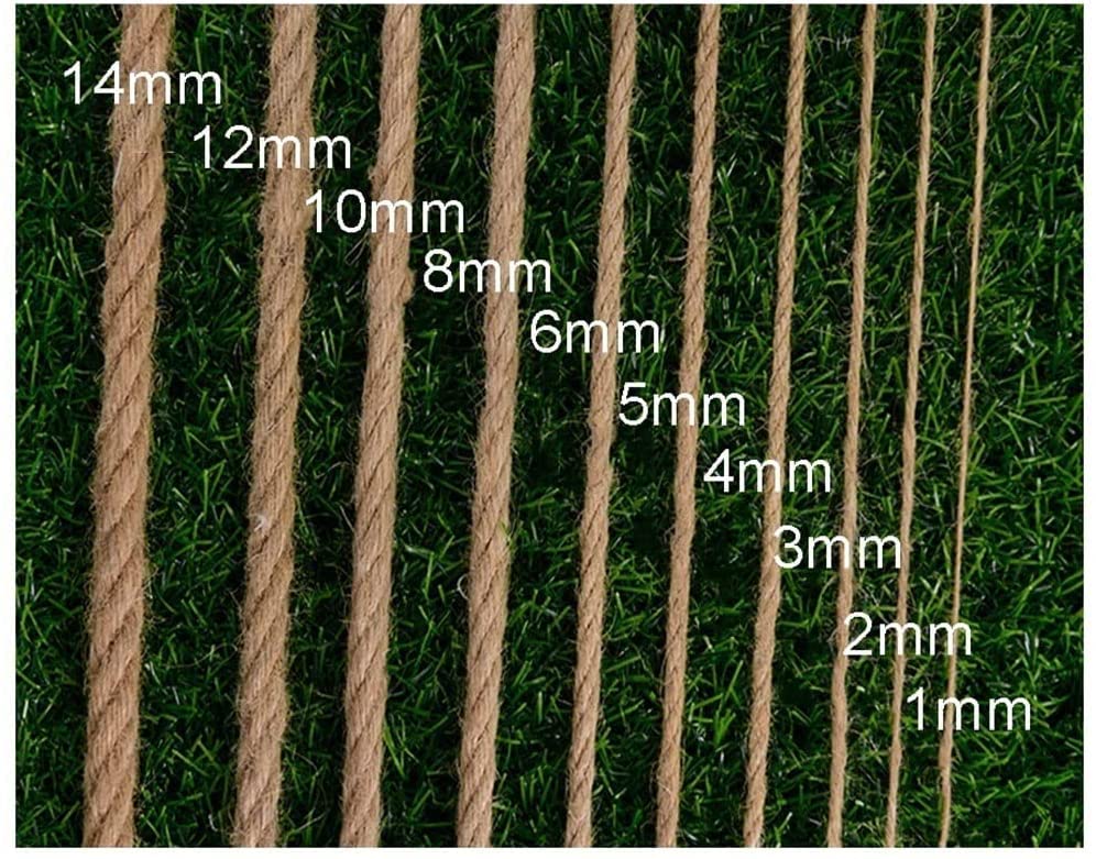 OUYOXI Climbing Rope Net for Playground Hemp Rope Net Hemp Safety Net Rope Truck Cargo Trailer Net Waterproof Hemp Rope Net Rope Garden Netting Ceiling Decorative Nets Dia 6mm Mesh 10cm
