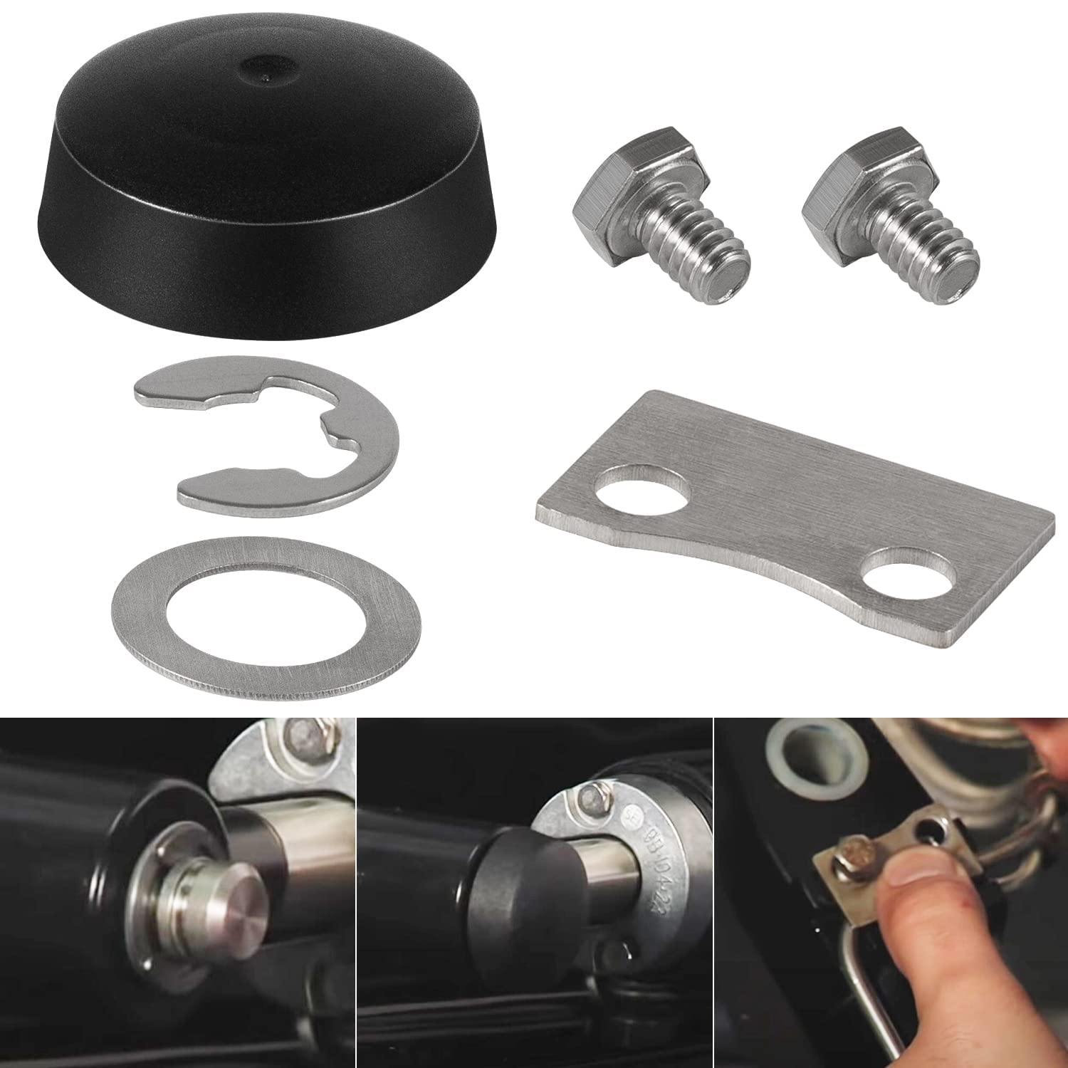 Hihitomorrow Trim Cylinder Pin Cap Bushing Hardware Kit 9B-116B for MerCruiser Alpha 1 Gen 2 for Alpha I Gen II Replace for SEI 9B-116