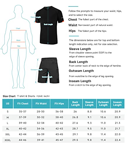 Gouxry Men's Hiking Shorts Casual Quick Dry Lightweight Cargo Work Tactical Golf Fishing Summer Short (Black, M)