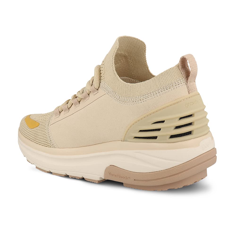 GDEFY Women's MATeeM Cross-Trainer 9.5 M US - Hybrid VersoShock Performance Pain Relief Comfortable Shoes with Support Beige,Gold