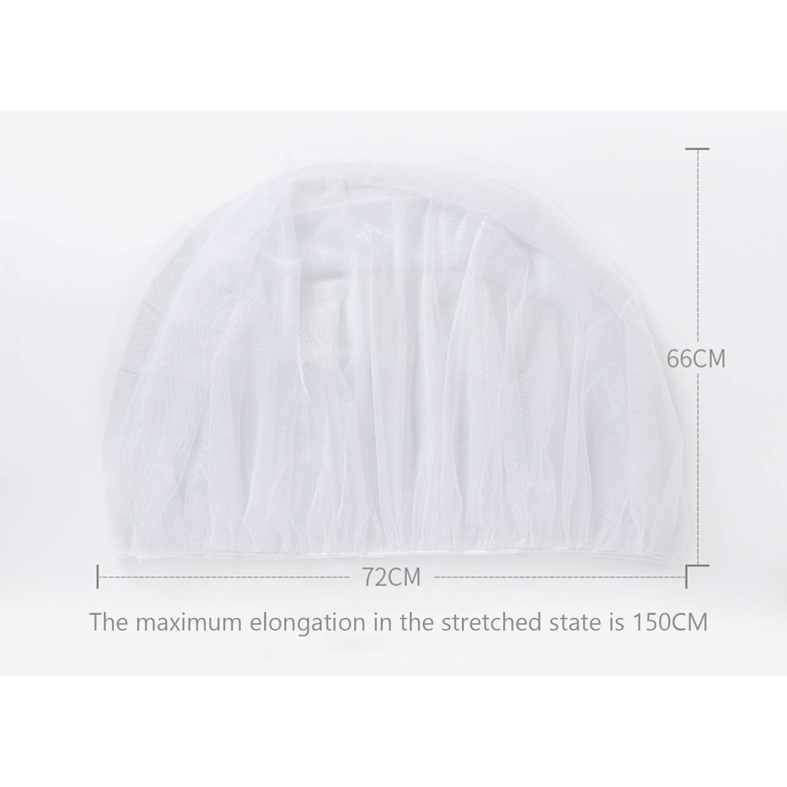 GDOOL 2 Pcs Mosquito Net for Baby Strollers Infant Carriers Car Seats Cradles (White + Blue)